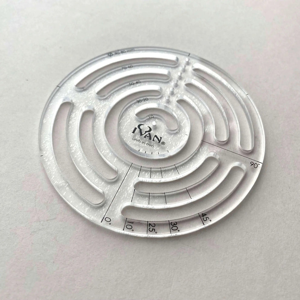 Leather Corner Radius Template for Leathercrafting