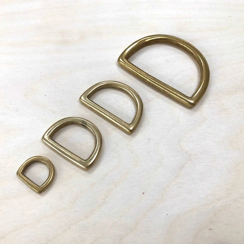 Solid Brass D Rings UK | British Leather Supplies